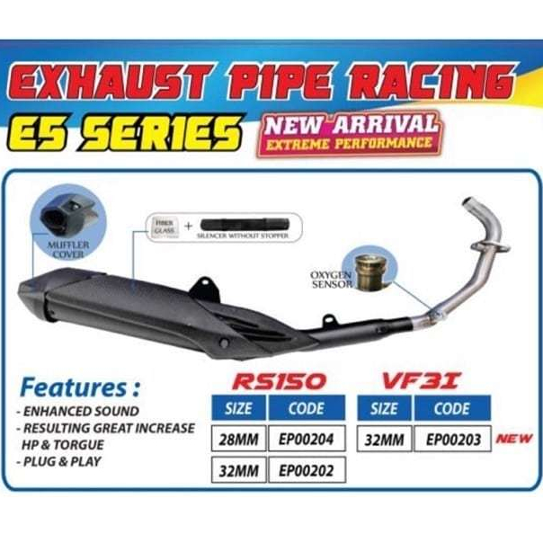 SYM VF3 VF3i ESPADA EXHAUST PIPE RACING CUTTING 32mm | Shopee Malaysia