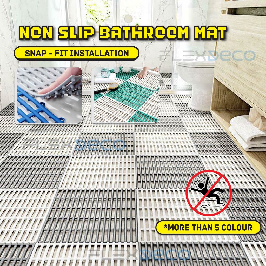 30X30CM Non-Slip Mat TPE Premium Japanese Style Anti-Slip Mat PVC ...