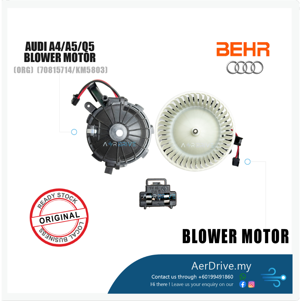 BEHR AUDI A4/A5/Q5 Blower Motor 70815714 (ORG) | Shopee Malaysia