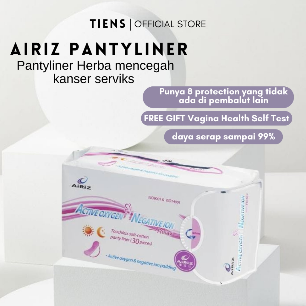 Sanitary Pad Airiz Relax Pantyliner + (FREE GIFT Vagina HealthSelf Test ...