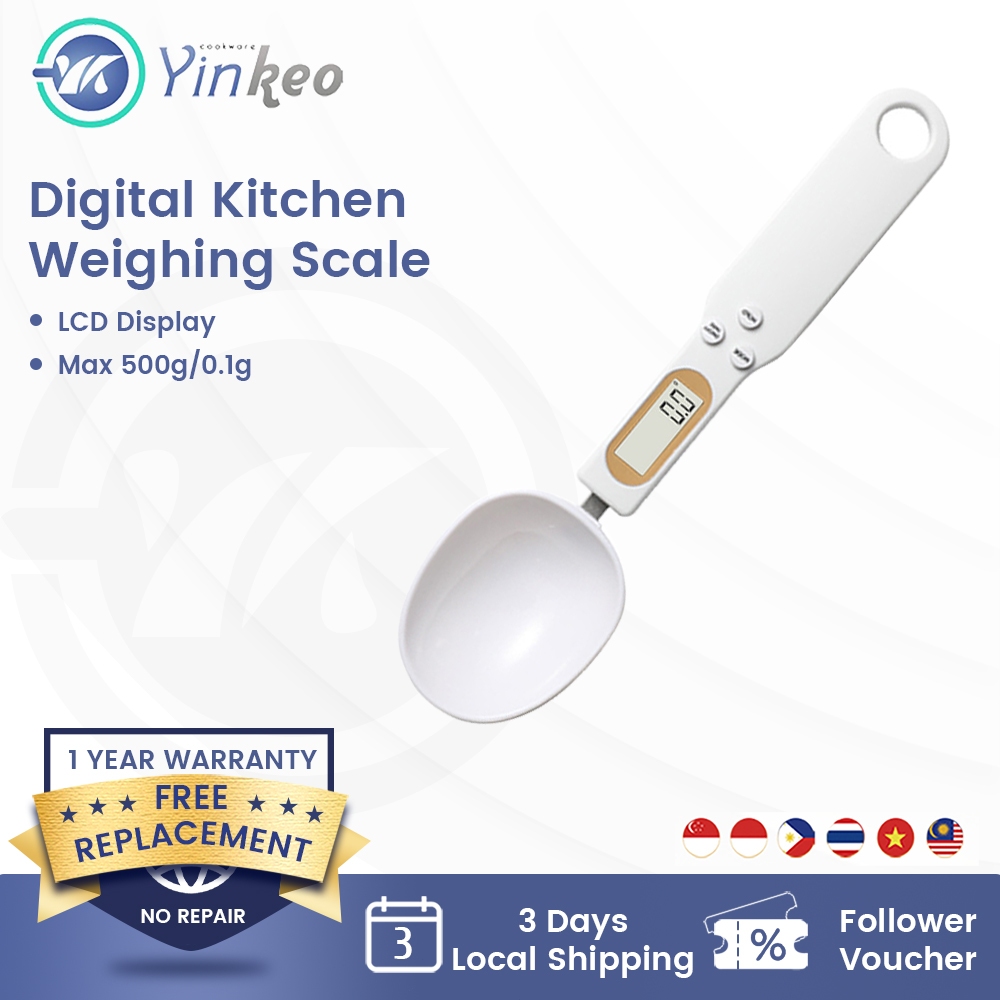 Yinkeo Electronic Spoon Weight Scale Digital Kitchen Weighing Scale ...