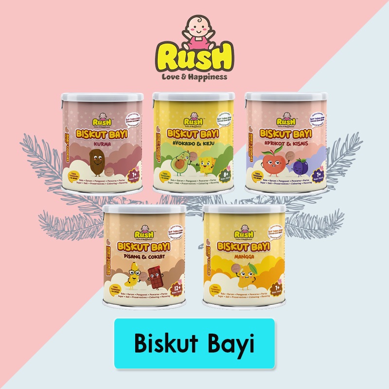 (HALAL CERT) RUSH BABY - BABY COOKIES / FRUIT MELT / ORGANIC BABY ...