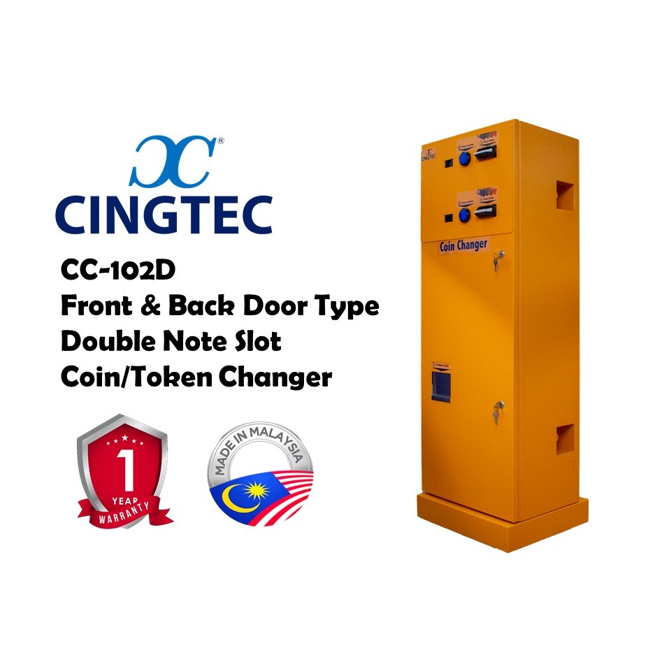 Coin/ Token Changer Double Coin Token Changer CC-102D (Front & back ...