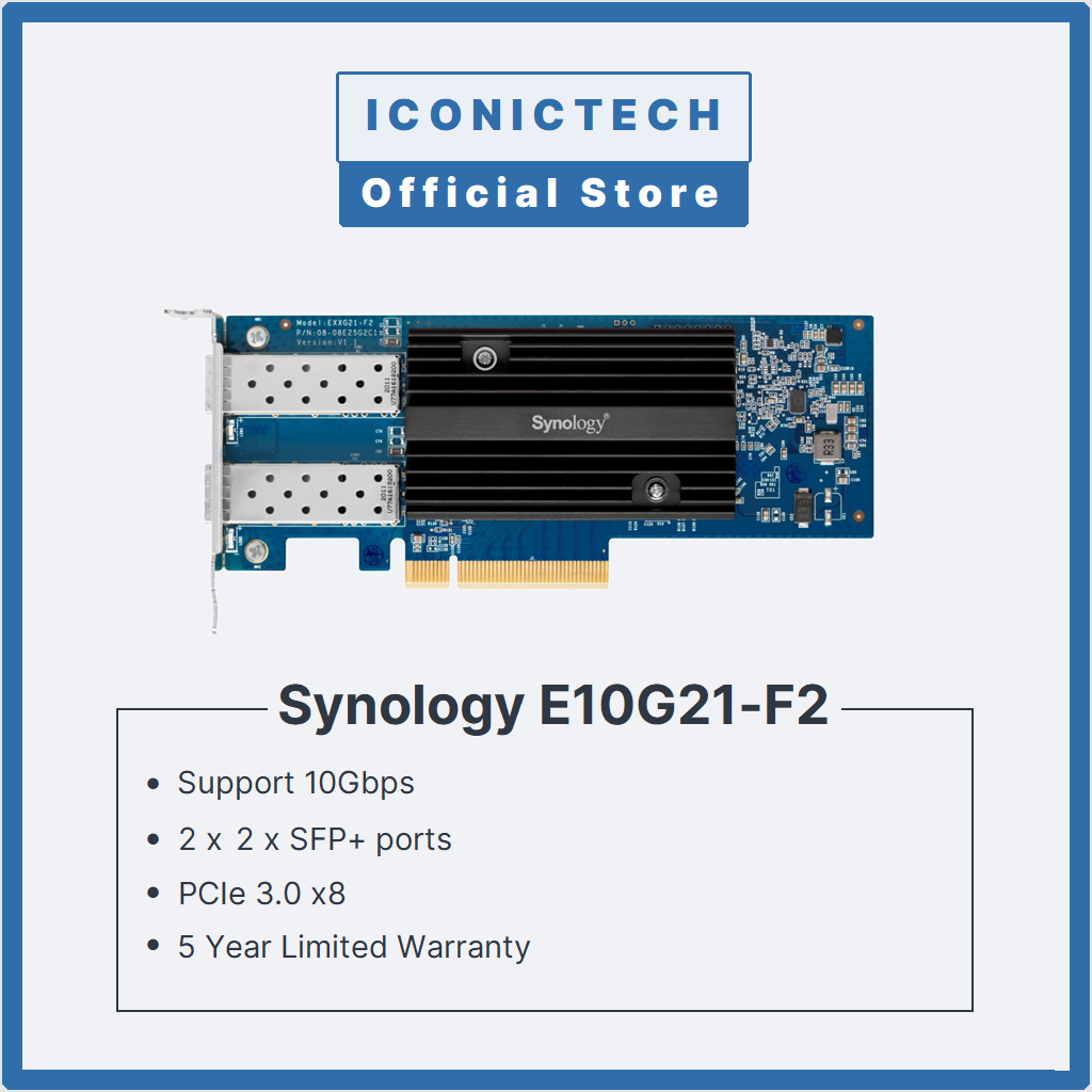 Synology E10G21-F2 E10G30-F2 E25G30-F2 Dual-Port 10/25 SFP+ PCIe3.0 ...