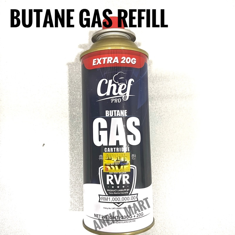 Chef Butane Gas Cartridge Portable Gas Refill Gas Tin Refill | Shopee ...