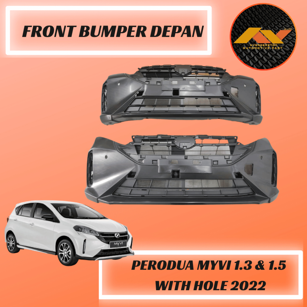 Perodua Myvi Facelift 2021-2022 1.3&1.5 Hole Front Bumper Original ...
