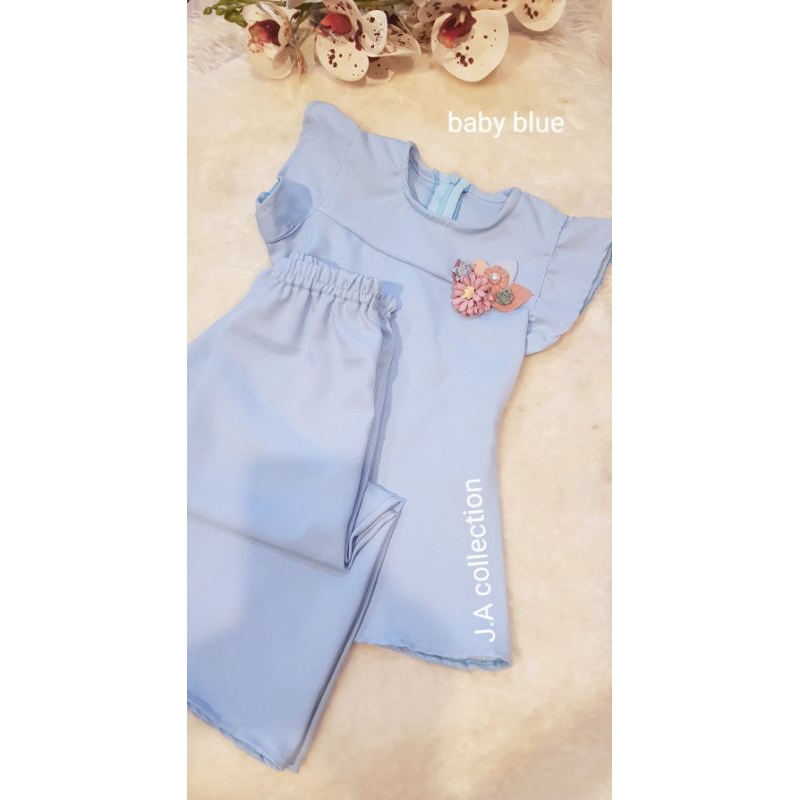 (ready stok)lengan puff baju mini kurung kanak kanak/baju dress /baju ...
