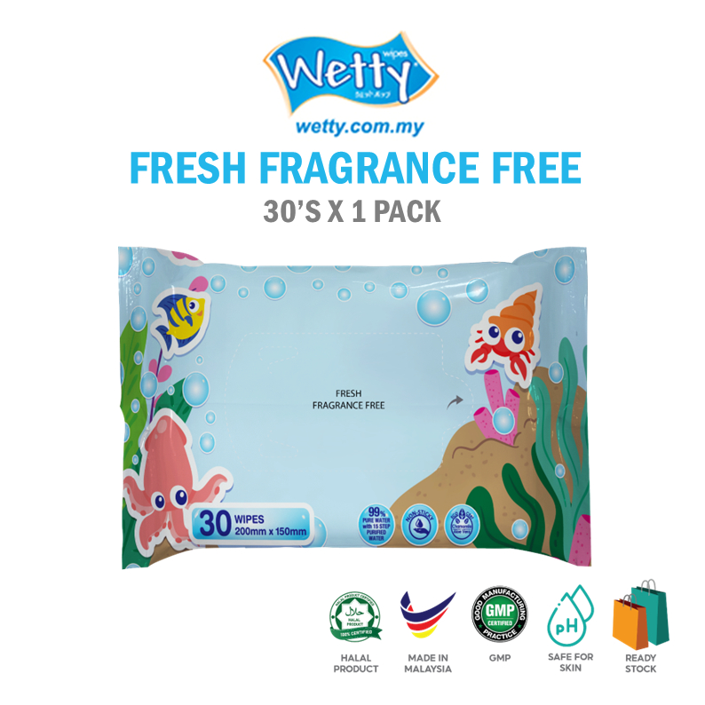Fresh Multipurpose Wet Cleaning Wipes Wet Tissue Tisu Basah (30Pcs ...