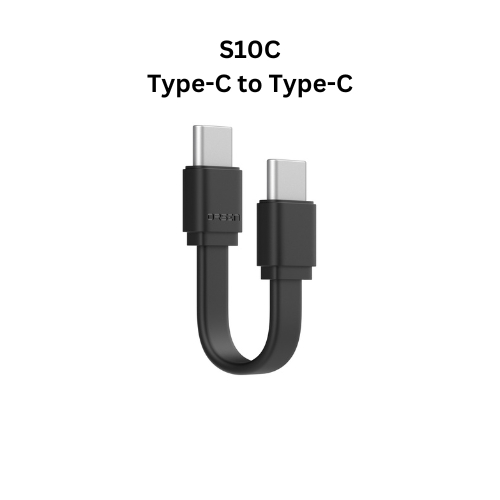 Orsen Eloop S10L S10C Portable Short Cable 2.4A Type-C to iP (80mm)/Type-C to Type-C (85mm ...