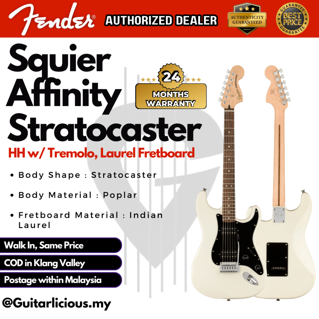 FREE SHIPPING - FENDER Squier Affinity Series HH Stratocaster Electric ...