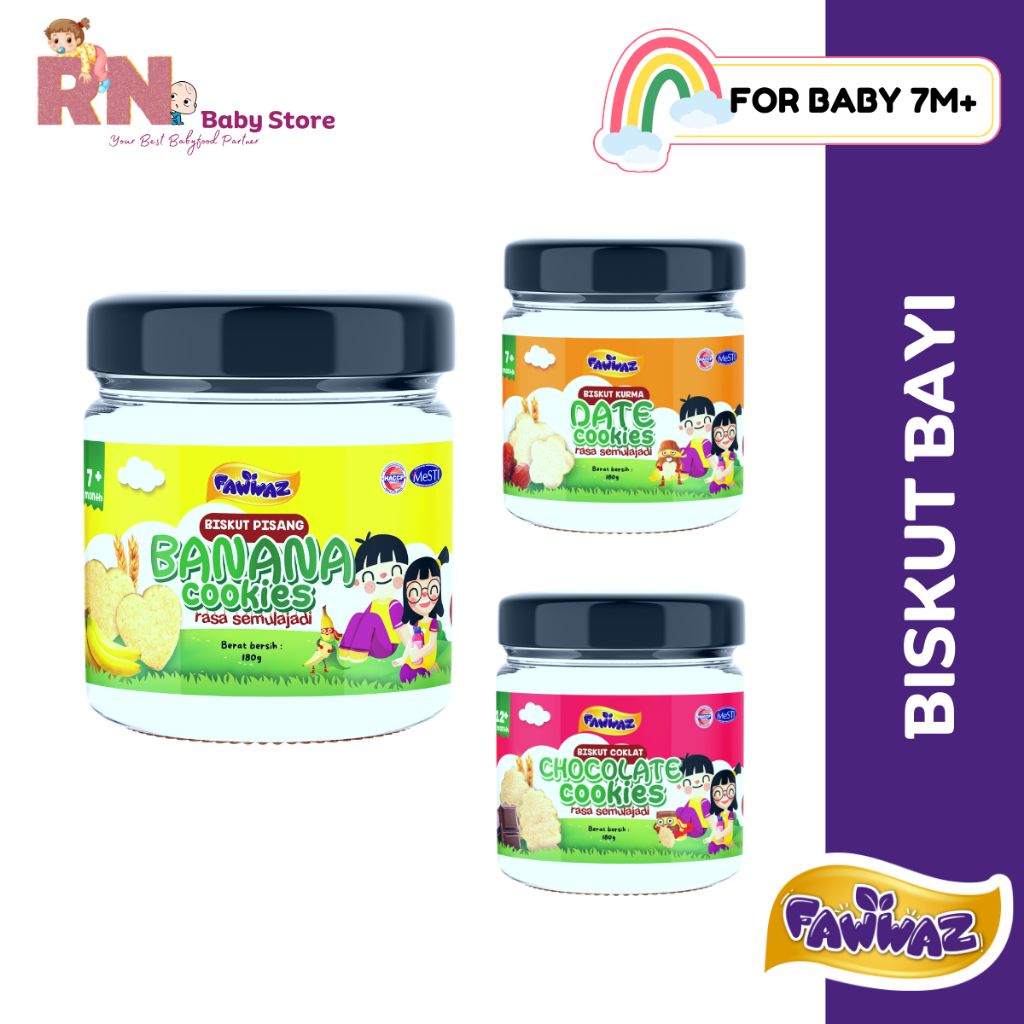 BISKUT BABY - FAWWAZ BABY FOOD Baby Cookies Makanan Bayi Biskut Banana ...