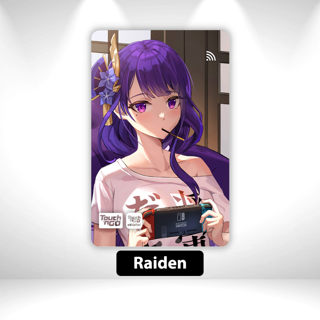 [Genshin Impact] Raiden - Sticker Touch n Go TNG NFC Card Skincard ...