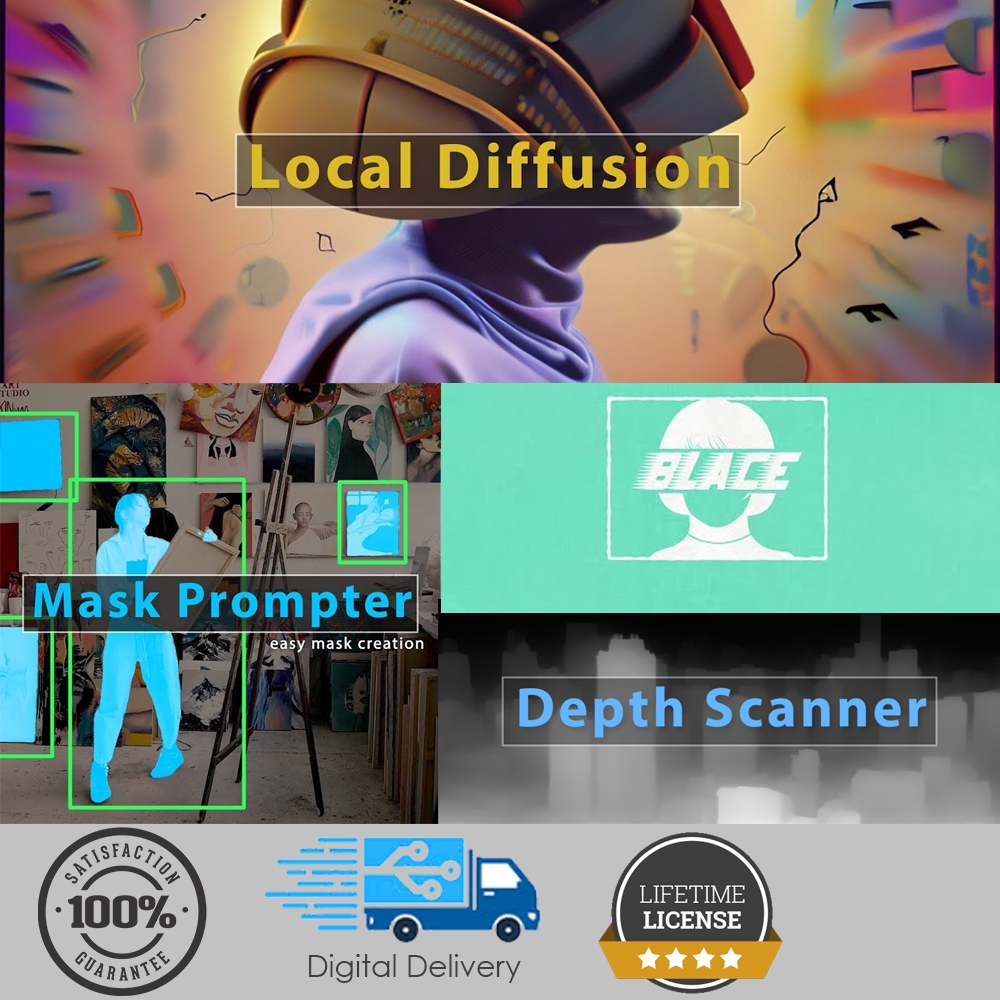Local Diffusion / Mask Prompter / Depth Scanner / AI Face Detection- AI plugin extension for AE ...