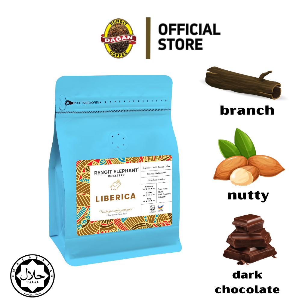 LIBERICA COFFEE BEAN [250g] - High Quality [FRESHLY ROASTED] l 100% ...