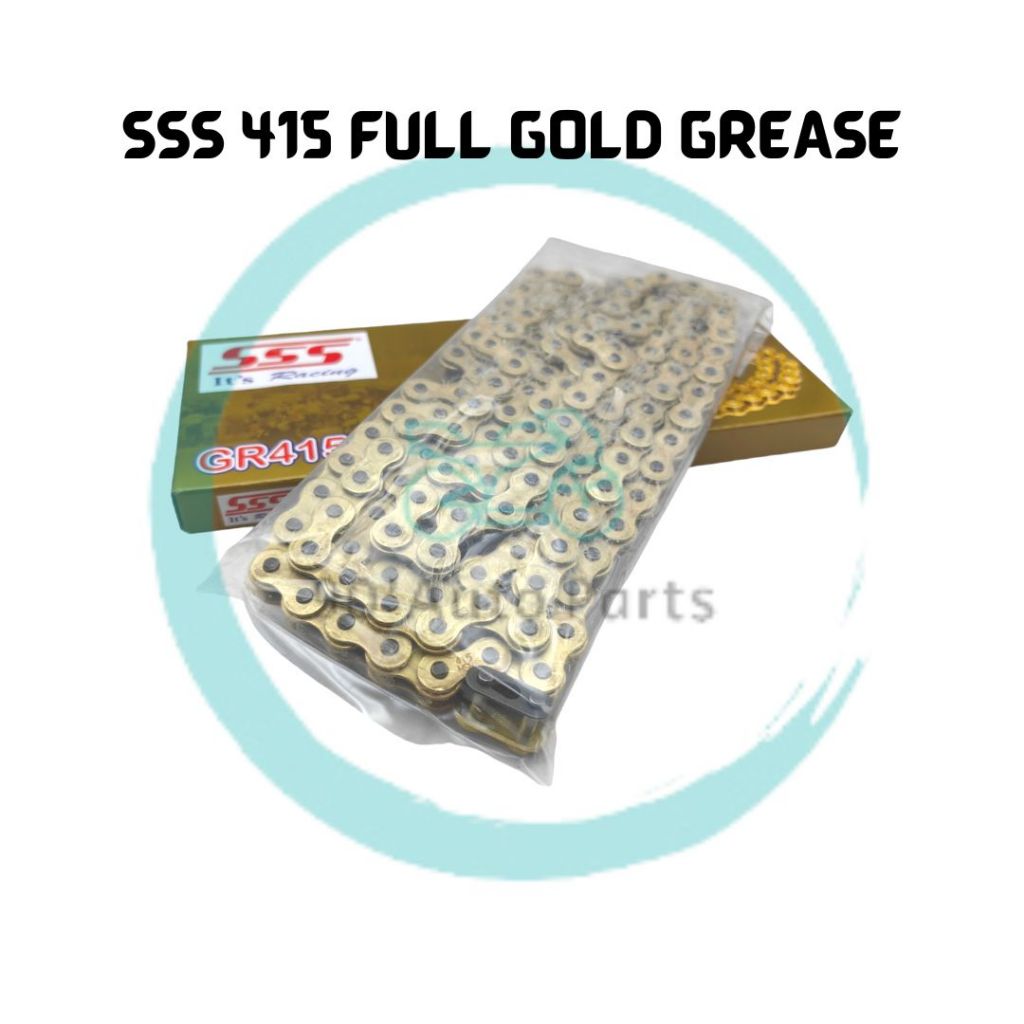 415 RANTAI EMAS SSS 415 CHAIN FULL GOLD SSS 415 RACING CHAIN HEAVY DUTY ...