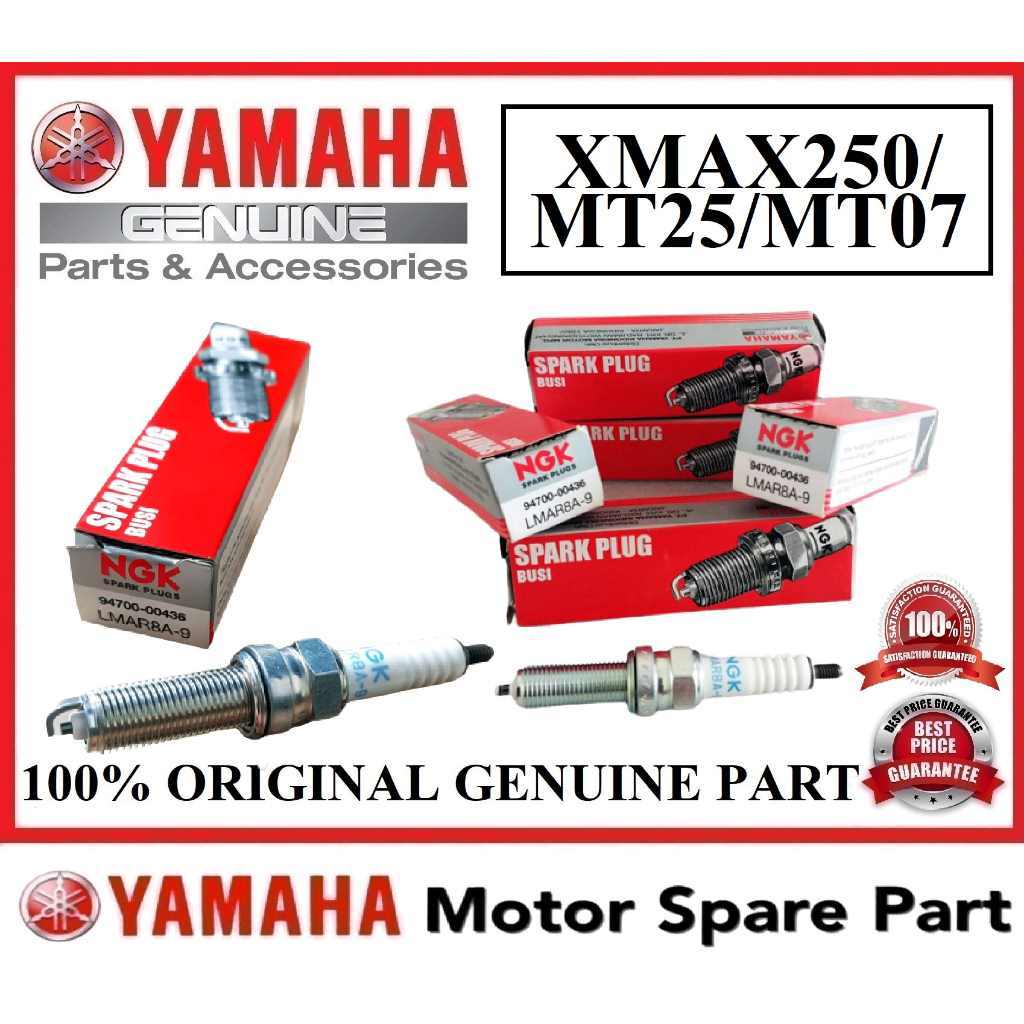 [100% ORI] X MAX 250 XMAX MT-25 MT-07 PLUG LMAR8A-9 94700 00436 NGK ORIGINAL YAMAHA | Shopee ...