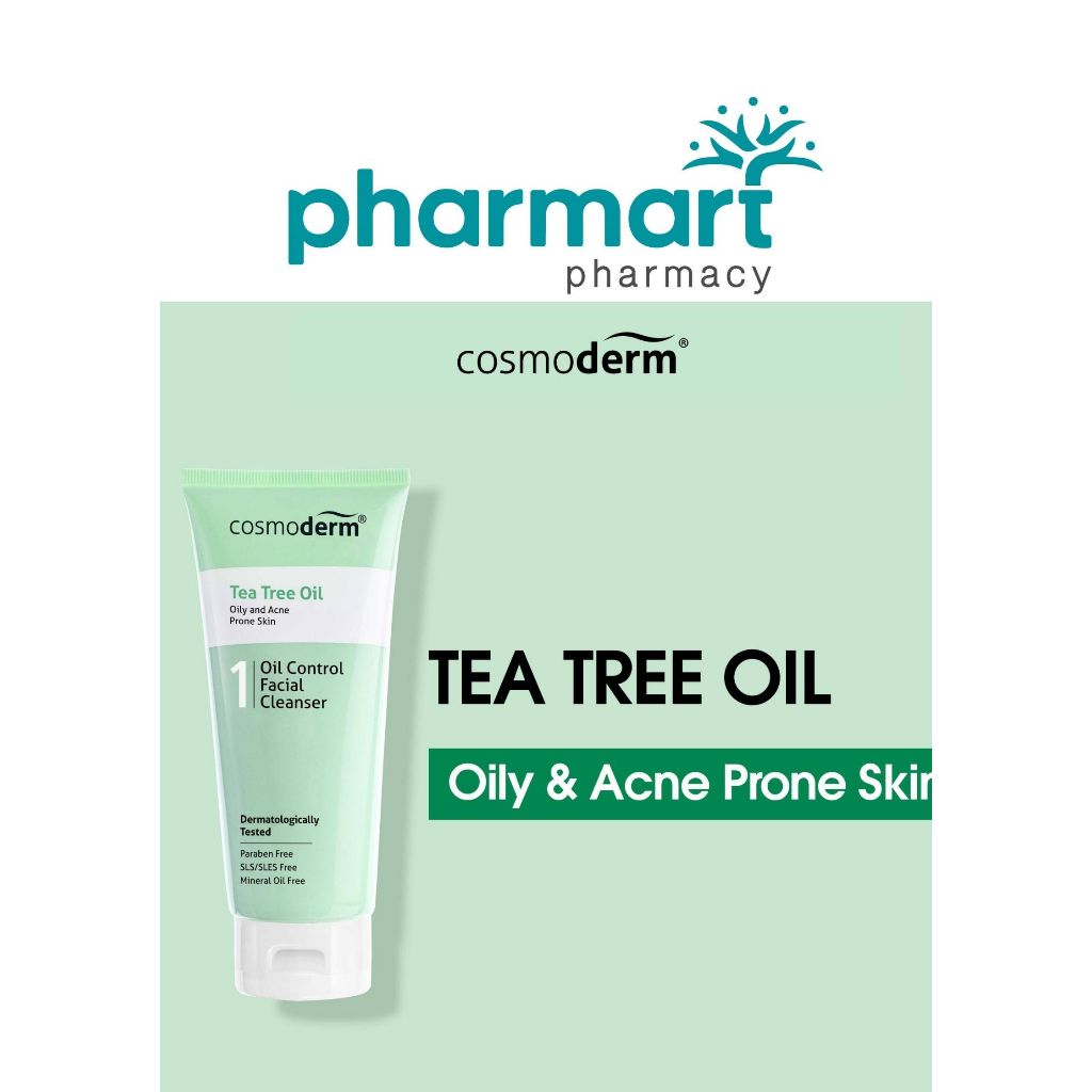 Cosmoderm Tea Tree Oil Oil Control Facial Cleanser 125ml Expired 2 25
