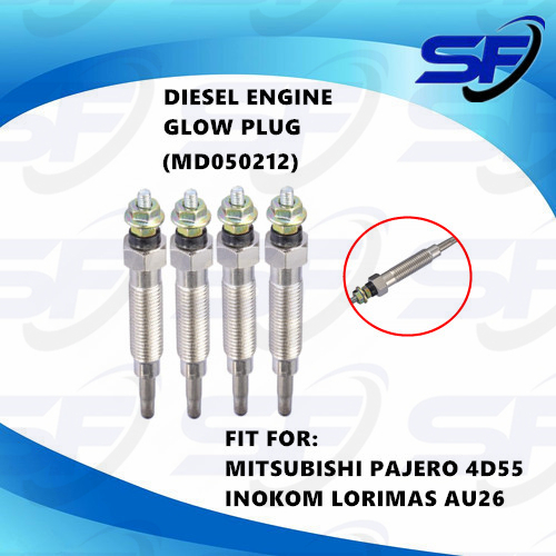 MITSUBISHI PAJERO 4D55 INOKOM LORIMAS AU26 DIESEL ENGINE GLOW PLUG ...