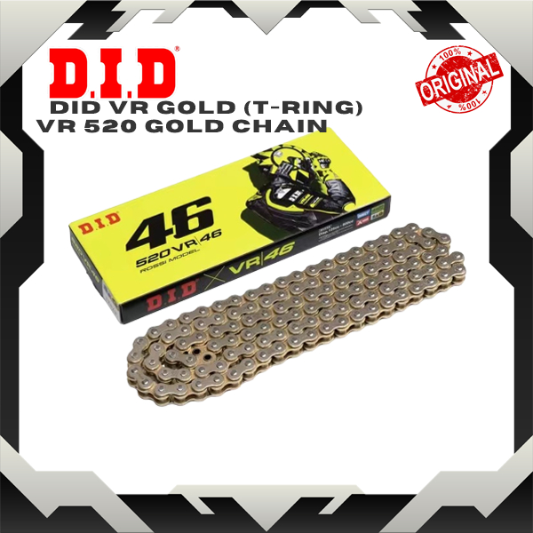 Valentino Rossi Model X-Ring Limited Chain DID CHAIN VR428 VR520 GOLD ...