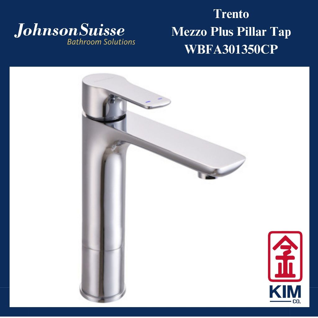 Johnson Suisse Trento Mezzo Plus Basin Pillar Tap (WBFA301350CP ...