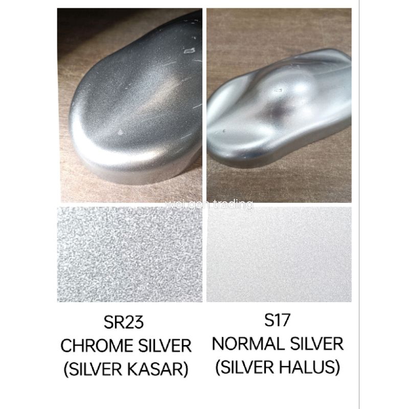 SR23 CHROME SILVER / S17 NORMAL SILVER ( 2K PAINT WITH HIGH TEMPERATURE ...