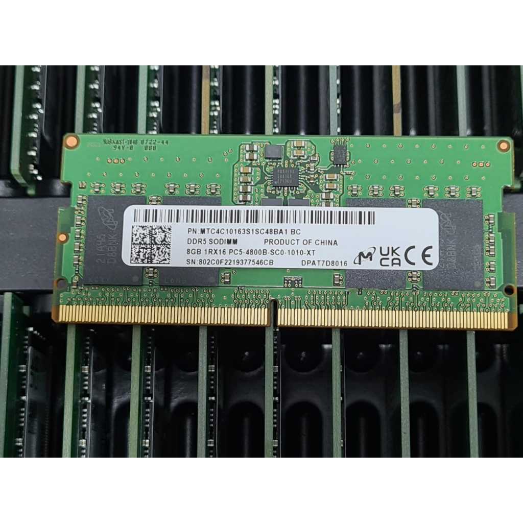 Micron MTC4C10163S1SC48BA1 DDR5 SODIMM RAMs 8GB 4800MHz Laptop Memory ...