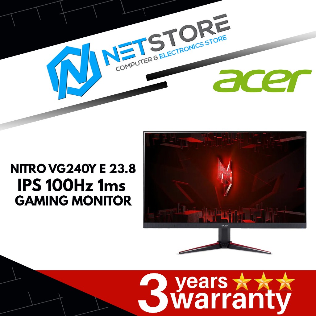 ACER NITRO VG240Y E 23.8-INCH IPS GAMING MONITOR - UM.QV0SM.E01 ...