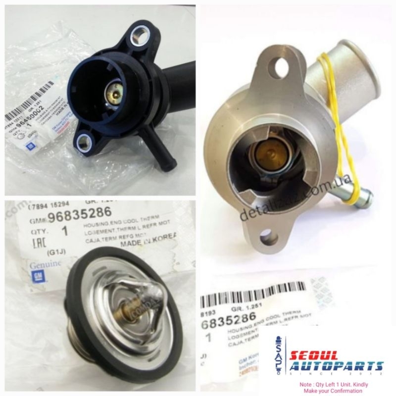 THERMOSTAT w/Case = Chevrolet Optra 1.6 / Optra Estate #96835286 ...