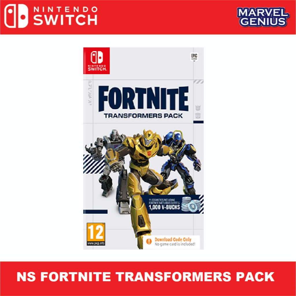 NSW NS NINTENDO SWITCH GAME FORTNITE TRANSFORMERS PACK [DIGITAL CODE IN ...