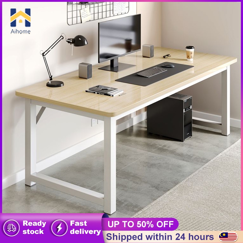 【aihome】140CM Computer Desk Study Table Notebook Table Office Table ...