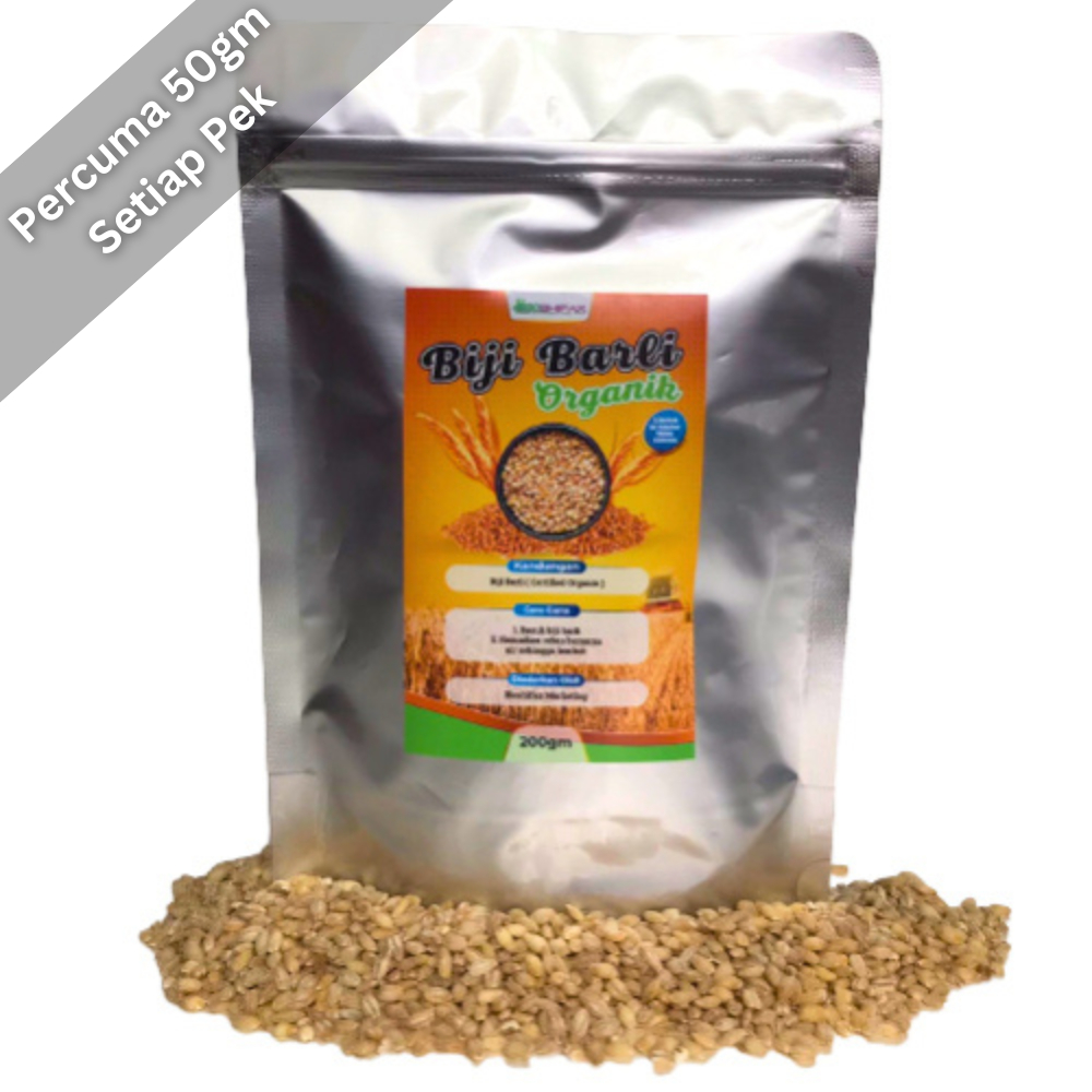 Organik Biji Barli Premium Certified & Halal / Certified Organic ...