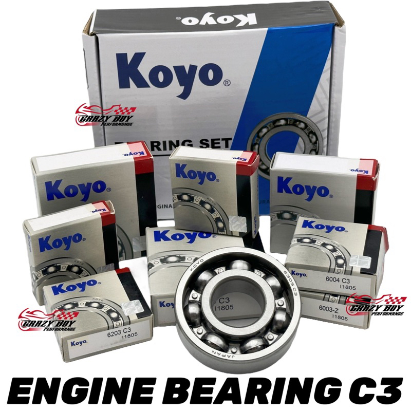 KOYO C3 ENGINE BEARING FULL SET Y15ZR LC135 MADE IN JAPAN KOYO BEARING ...