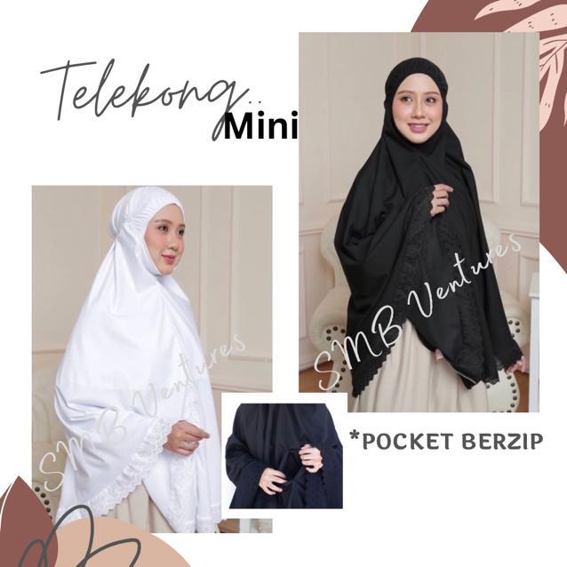 (AK) Mini Telekung Pocket Zip untuk Sembahyang / Haji dan Umrah ...