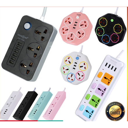 Smart Power Multi-function Vertical Power Socket with USB Stereo Plug ...