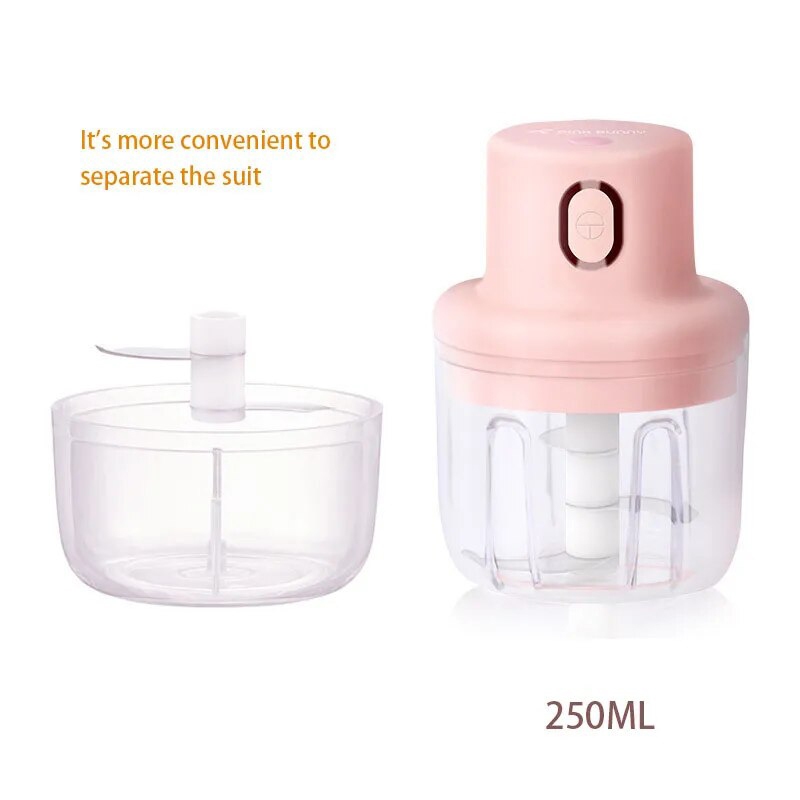 Swiss Thomas Cordless Tanpa Wired Mini Chopper Blender Rechargeable USB ...