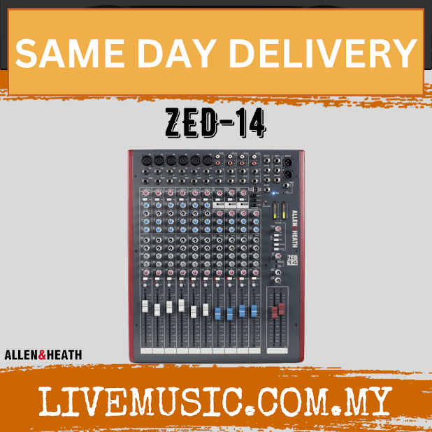 Allen & Heath ZED-14 Mixer with USB ( ZED14 / ZED 14 ) | Shopee Malaysia