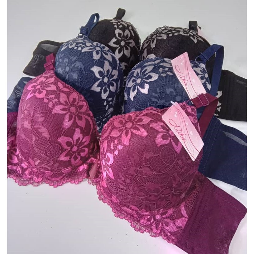 MY women lace Push up bra 979 baju dalam wanita berdawai/bra Wired C Cup 38-44C | Shopee Malaysia