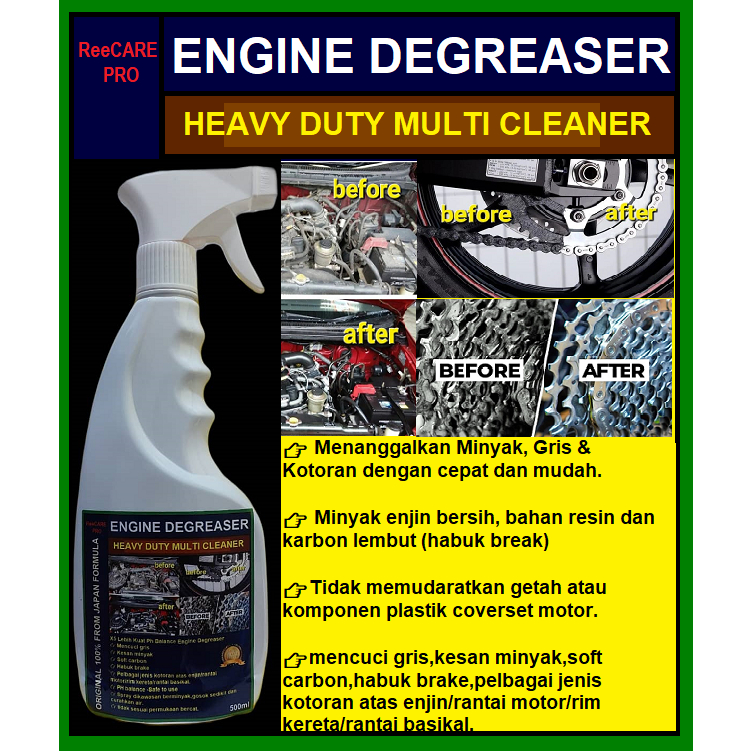 🔥 PROMOSI 🔥 ReeCARE PRO Engine Degreaser Chemical Merah Car Alkaliner ...