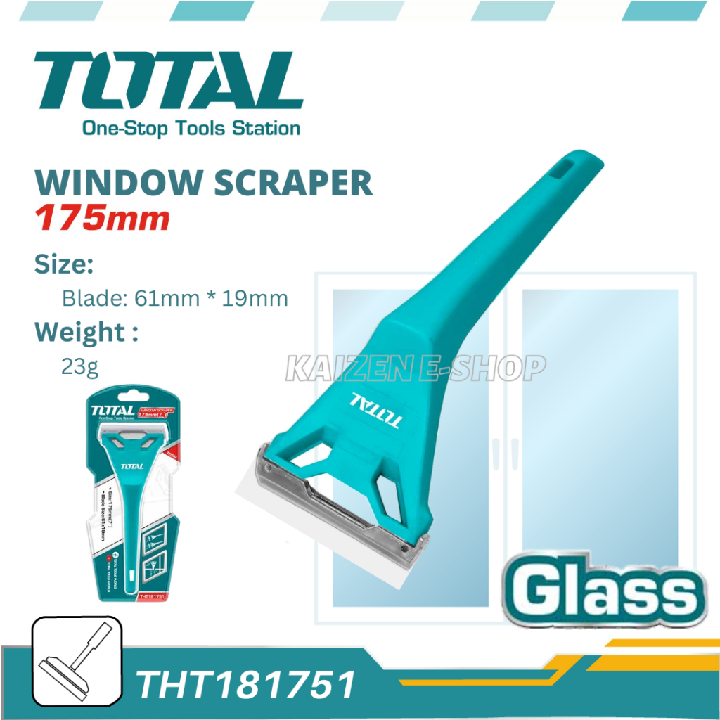 TOTAL THT181751 Window Scraper 175mm (7") | Shopee Malaysia