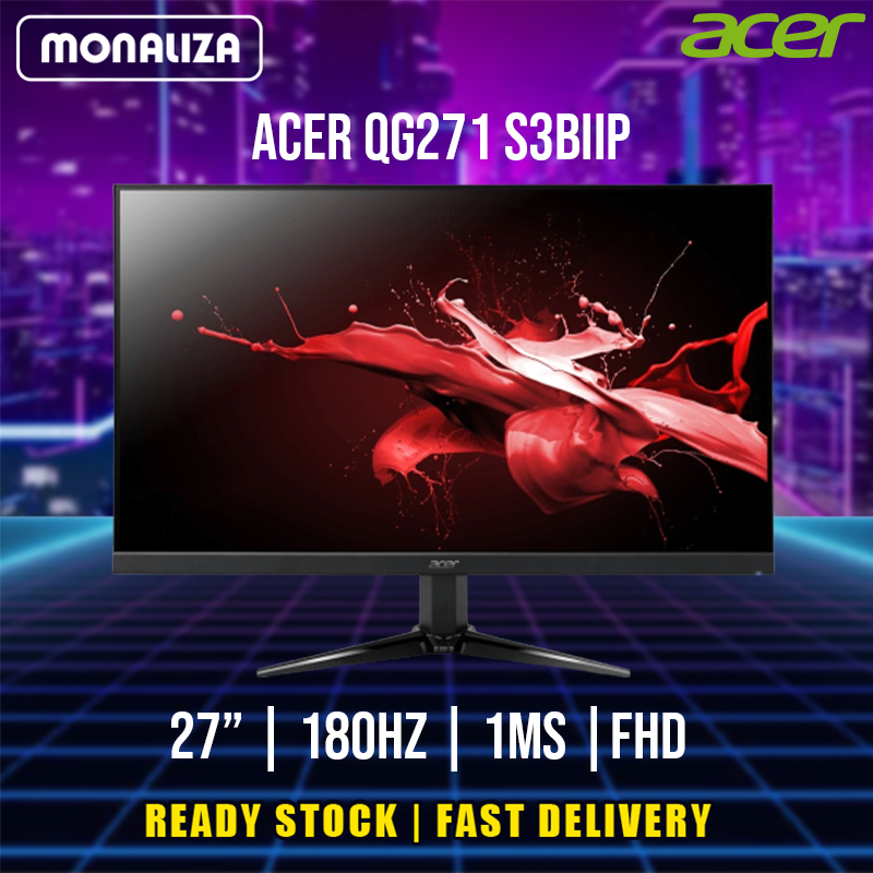 Acer Monitor QG271 S3BIIP 27'' FHD 180Hz | Shopee Malaysia