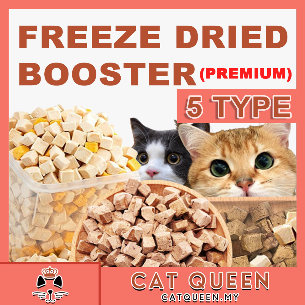 Booster Freeze Dried Premium Cat Dog Treats Chicken Salmon Fish Krill ...