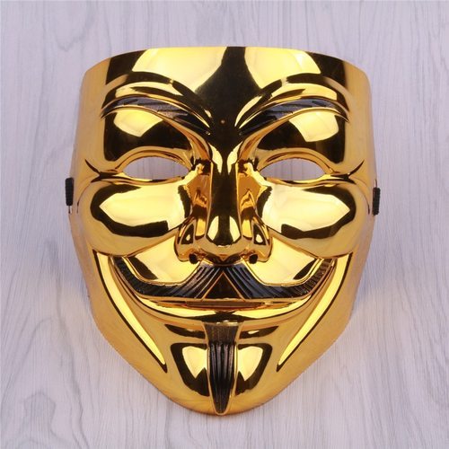 Vendetta Glossy Mask V for Anonymous Guy Fawkes Halloween Mask Hacker ...