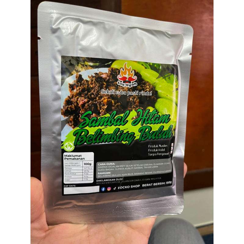 Sambal Hitam Belimbing Buluh 150g (pouch) | Shopee Malaysia