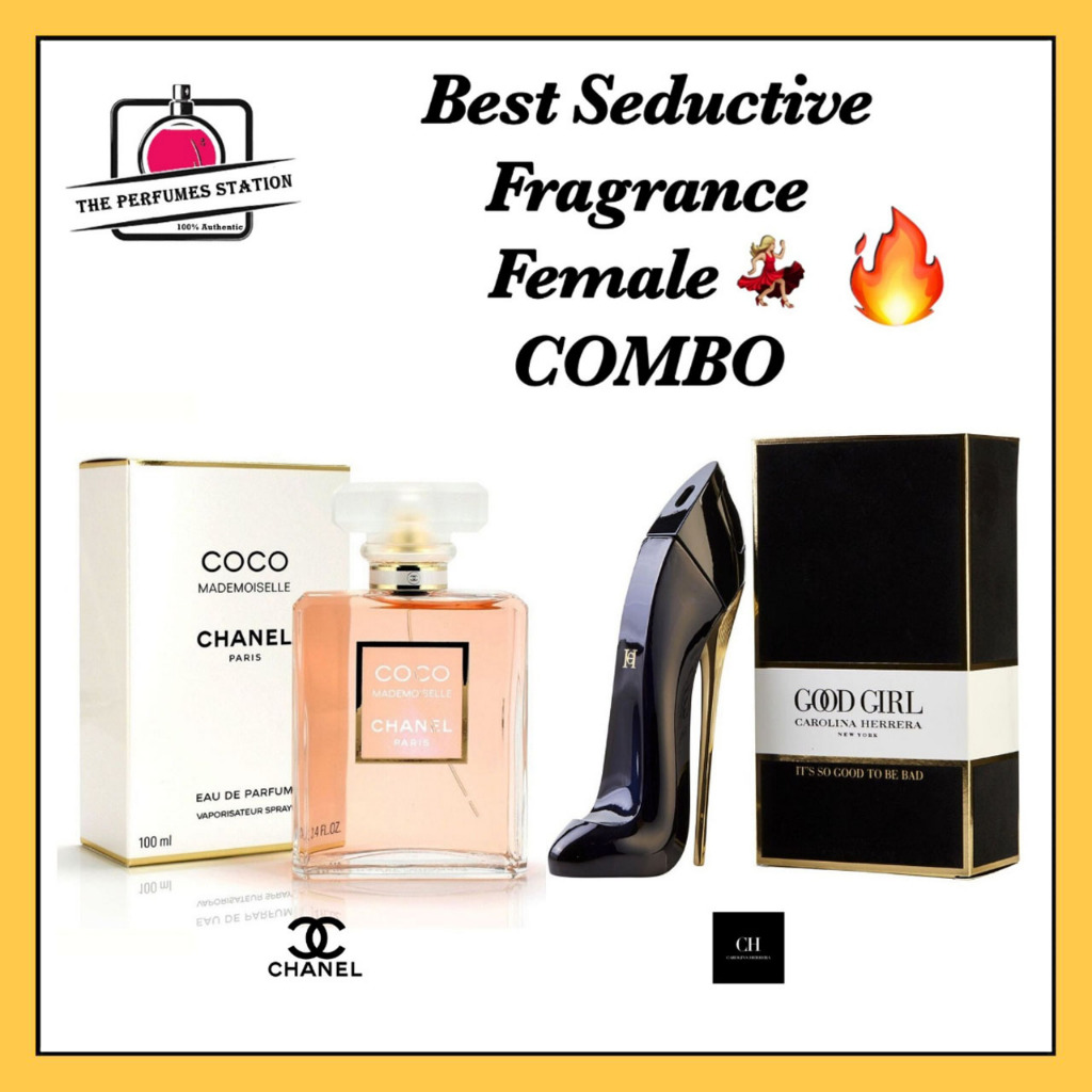 2 PCS BEST Seductive perfume for female (Coco mademoiselle EDP+ Good ...