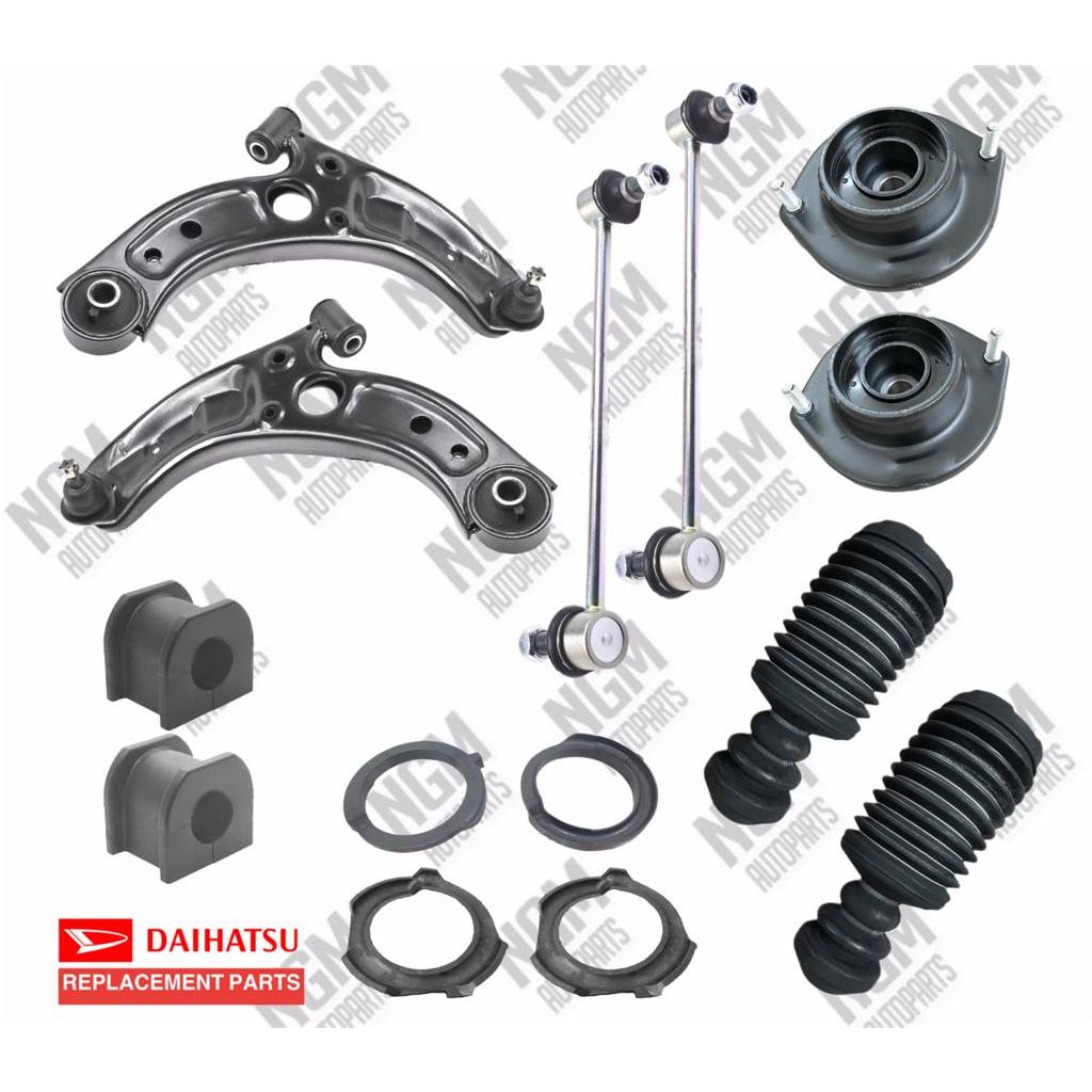 [PERODUA] ALZA 2009-2022 FRONT LOWER ARM, STABILIZER LINK/ BUSH, SPRING ...