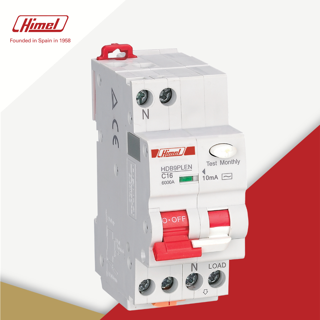 Himel 9 Series Residual Current Operated Circuit Breaker RCBO 1P+N 10mA ...