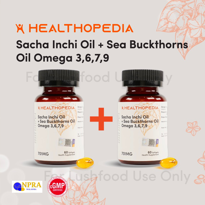 2 Botol Sacha Inchi Oil + Sea Buckthorns Oil Healthopedia | Shopee Malaysia