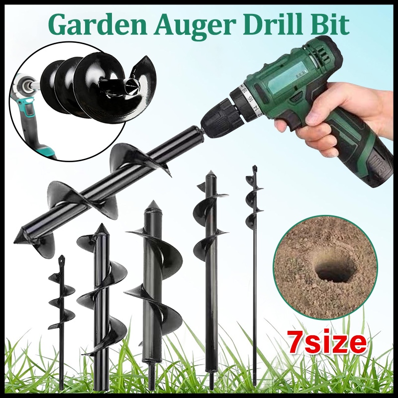 4/5/8/10cm Auger Drill Bit Garden Auger Spiral Bit Flower Planting Hole ...
