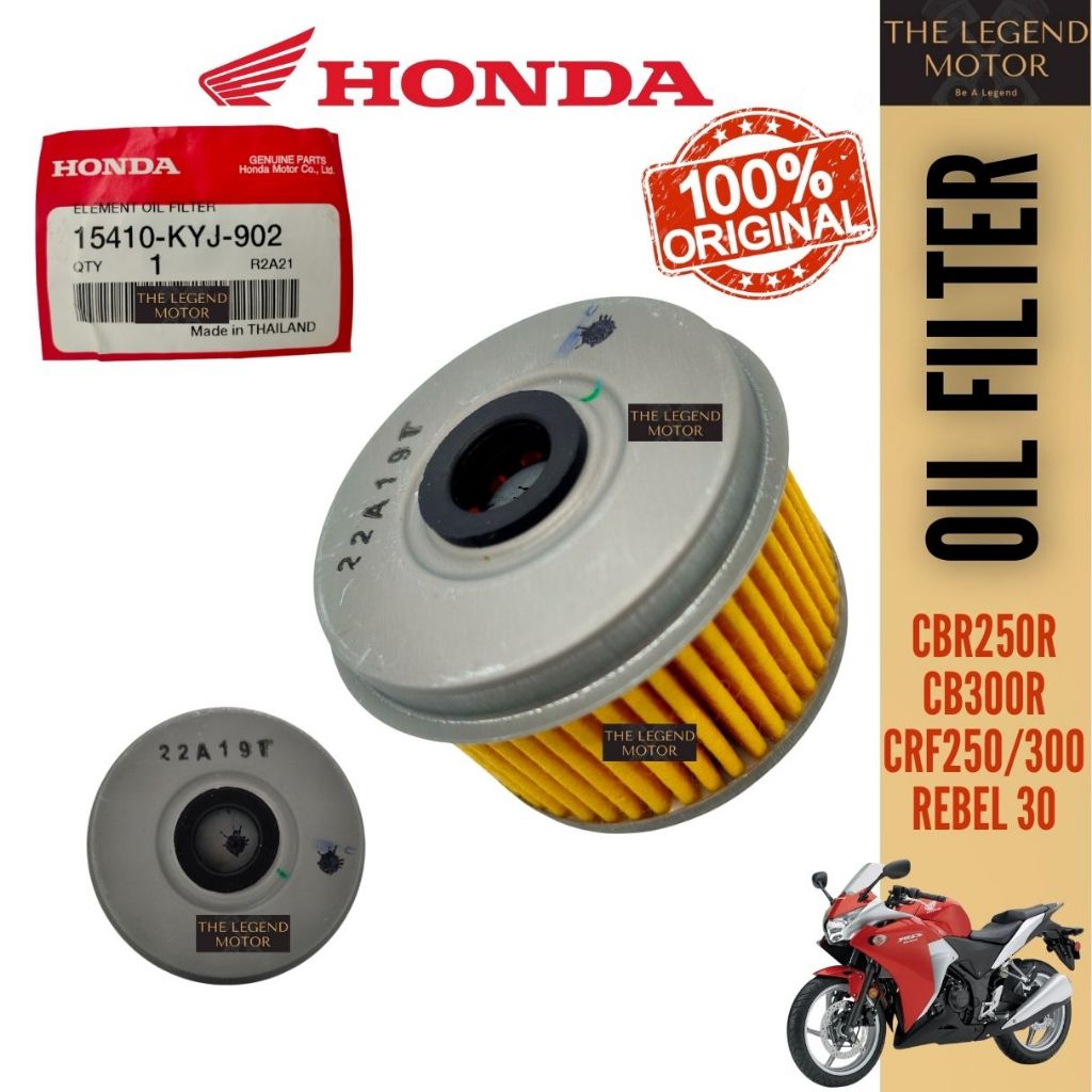 CRF250 CBR 300 CBR250R CBR250 REBEL 300 CB300 Oil Filter Penapis 4T ...
