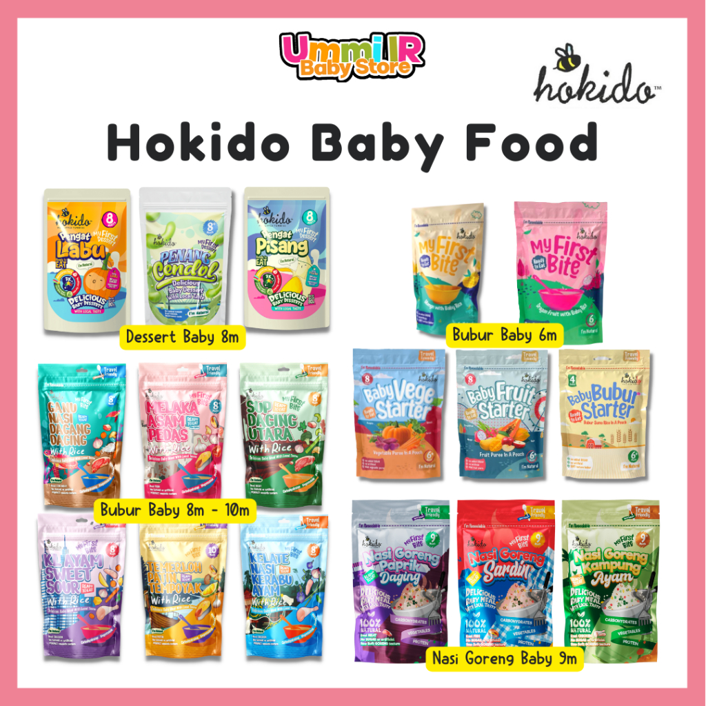 Hokido Bubur Nasi Berlauk, Nasi Goreng, Puree buah dan sayur dan ...